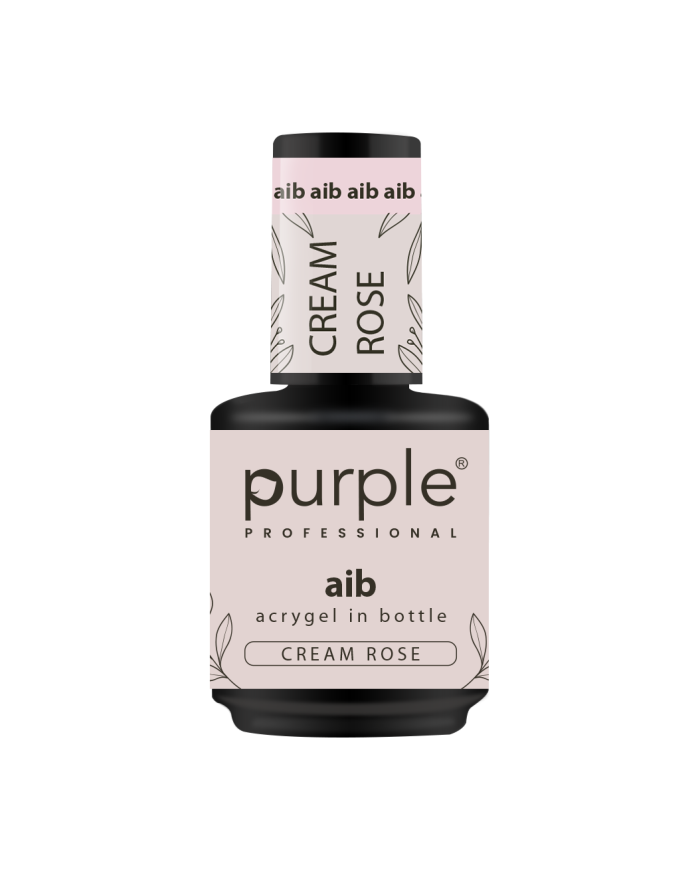 PURPLE AIB - ACRYGEL IN BOTTLE CREAM ROSE 15ML